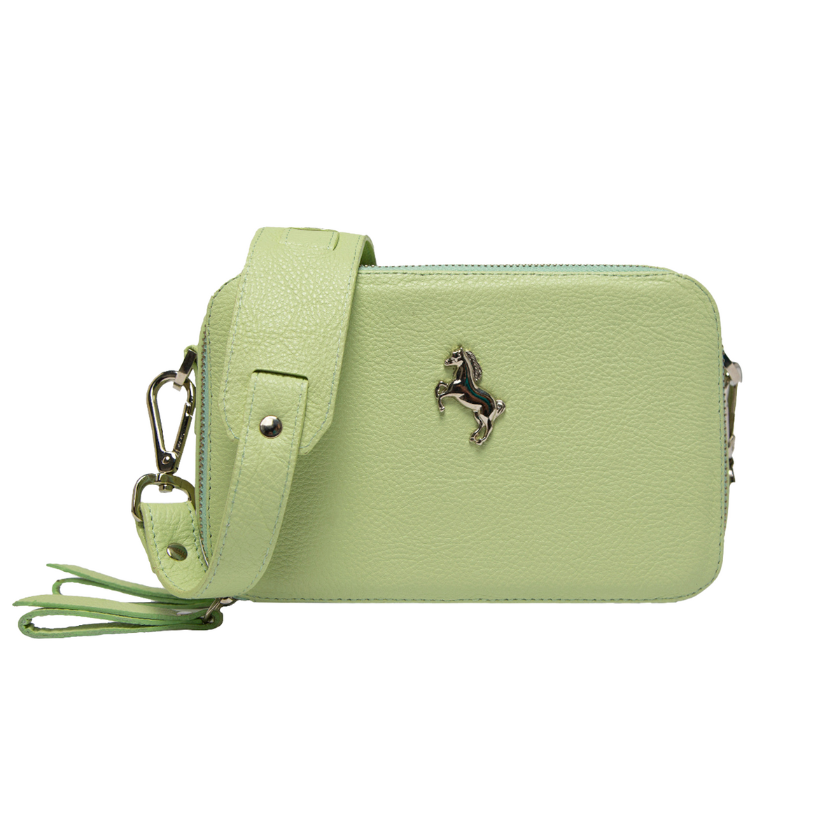 Mini Skye Bag Mint - Grained Leather Shoulder Bag | Tentroya – Tentroya-US